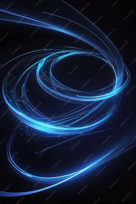 Futuristic Data Flow Blue Light Streak For Highspeed Internet Concept