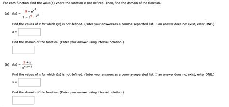 Solved For Each Function Find The Value S Where The Chegg Com