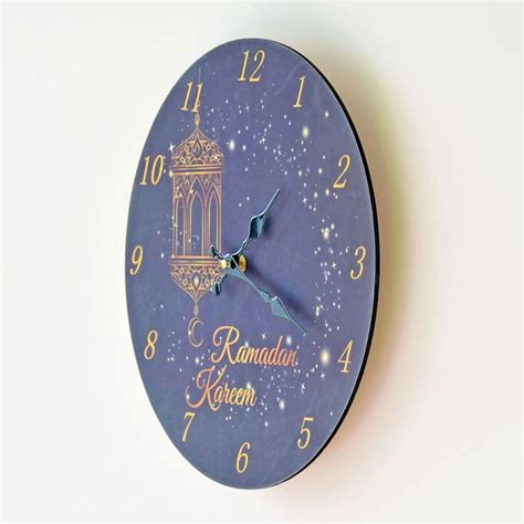 Muslim Islamic Electronic Clock Frameless Drawing Grandado