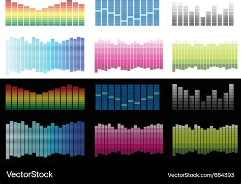 Audio Spectrum Analyzers Royalty Free Vector Image