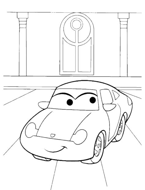 Lightning Mcqueen And Sally Coloring Pages