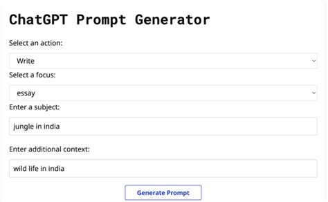 Chatgpt Prompt Generator