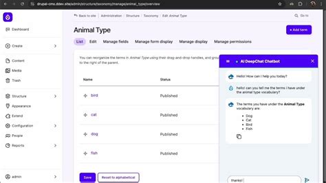 Listing And Adding Taxonomy Terms Using Ai In The New Drupal Cms Youtube