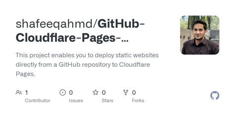 Shafeeq Ahamed On Linkedin Github Cloudflare Pages Integrationreadme