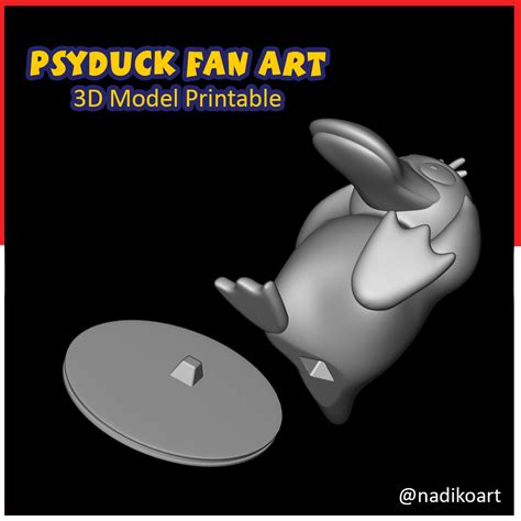 Stl File Psyduck Pokemon Fan Art 3d Model Printable Figure・3d Print Model To Download・cults