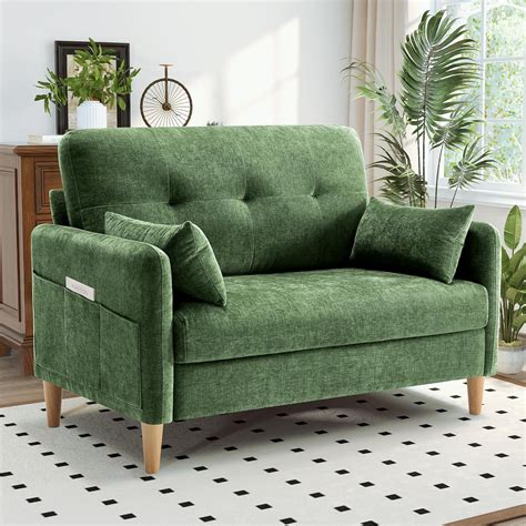 Hanherry Loveseat Sofa 47” Small Couch For Living Room