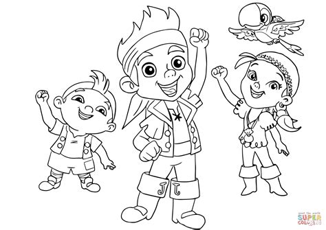 Jake And The Neverland Pirates Coloring Sheet