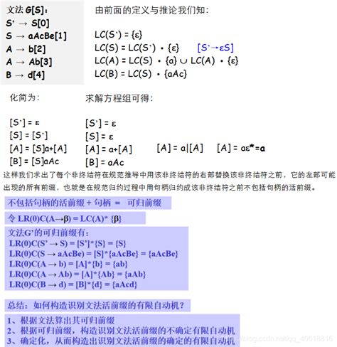 【编译原理】第6章 自下而上的语法分析——lr分析 Csdn博客