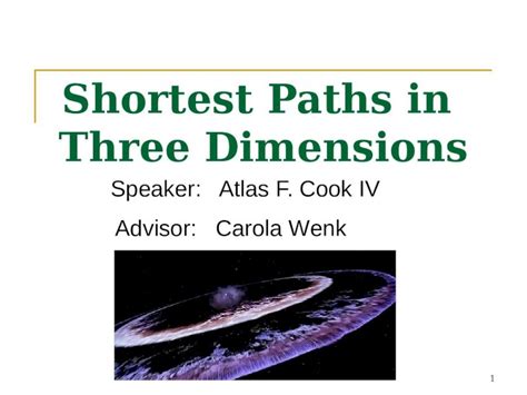 ppt shortest paths in three dimensions dokumen tips