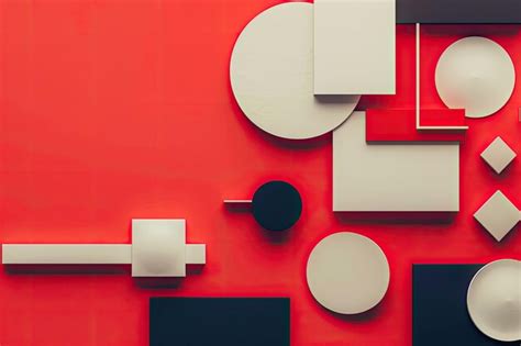 Top View Of Geometrical Figures Premium Ai Generated Image