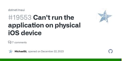 can t run the application on physical ios device · issue 19553