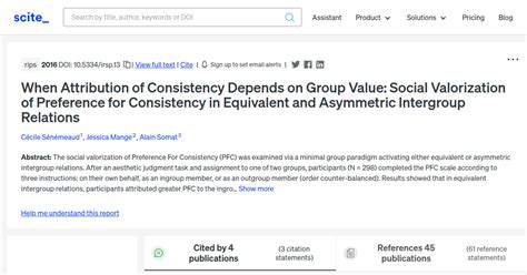 When Attribution Of Consistency Depends On Group Value Social Valorization Of Preference For