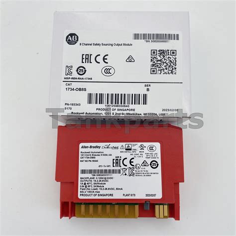 New Sealed AB OB S Ser B Channel Safety Sourcing Output Module