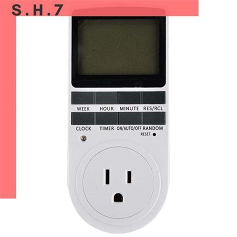 Digital Timer Switch Socket Us Plug Lcd Display Time Control Socket