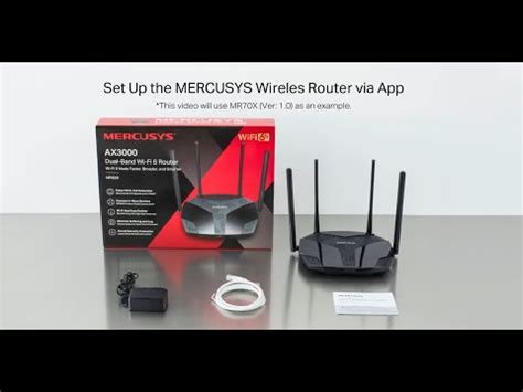 Set Up The MERCUSYS Wi Fi Router Via App YouTube