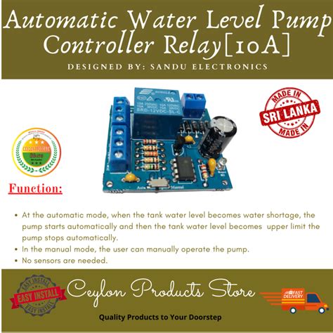 9v 12v Ac Dc 10 A Liquid Level Controller Sensor Module Water Level