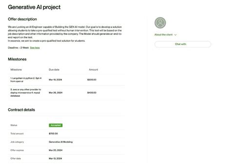 Muhammad Abdullah Sohail On Linkedin Alhumdulillah Upworksuccess Ai Aiapplications