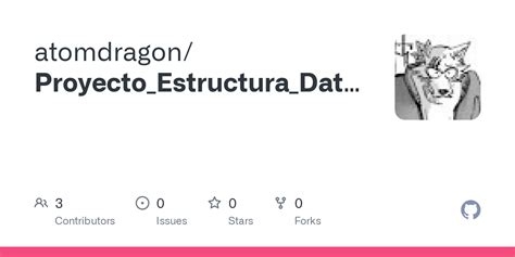 GitHub Atomdragon Proyecto Estructura Datos
