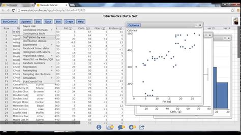 Using StatCrunch For Graphs Descriptive Statistics YouTube
