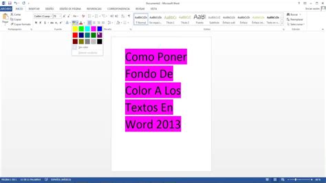 Como Saber El Color De Un Texto En Word Image To U