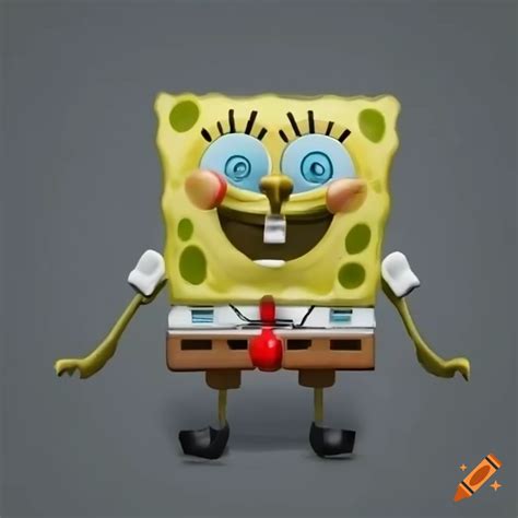 3d Spongebob Character Dressed As Indiana Jones On Craiyon