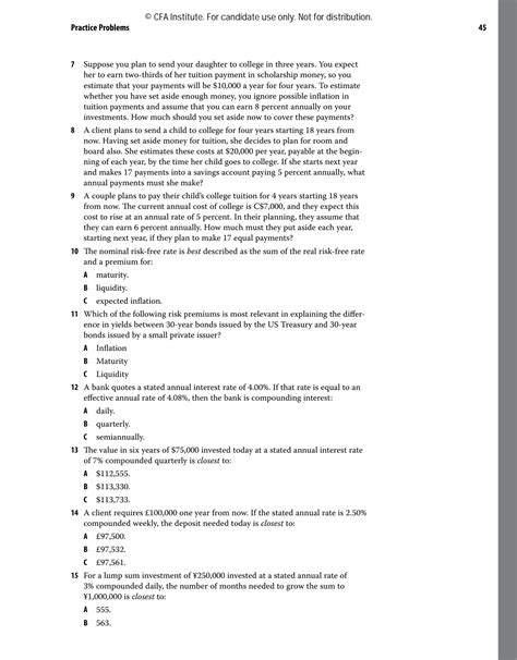 SOLUTION Cfa Practice Problem Studypool