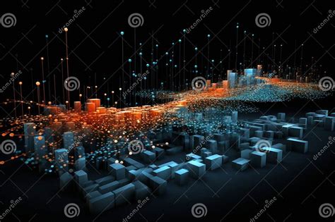 Dynamic Data Flow In A Digital World Stock Illustration Illustration