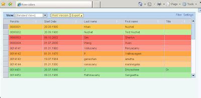 An SAP Consultant Web Dynpro ABAP ALV Row Color An SAP Consultant Web Dynpro ABAP ALV Row Color