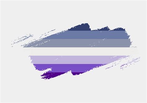 Bandera Lesbiana Butch Pintada Con Pincel Sobre Fondo Blanco Concepto