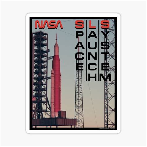 Space Launch System Ksp Poster Sticker By Zarbon44 Redbubble