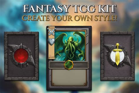 Fantasy TCG Card Design Kit D GUI Unity Asset Store