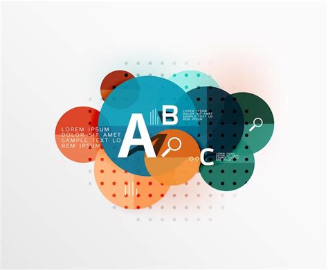 Premium Vector Round Modern Circle Option Infographic Diagram Vector Template Background For