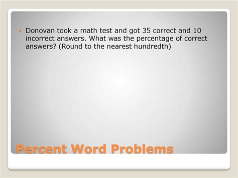 Using Proportions To Solve Percent Word Problems Ppt Download