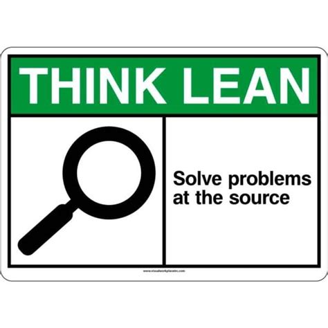 Ansi Think Lean Solve Problems At The Source Visual Workplace Inc