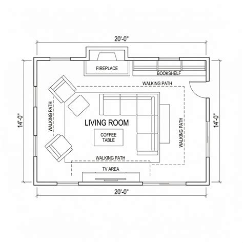 Living Room Plans For Comfortable And Functional Interiors