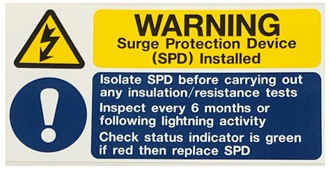 Industrial Signs IS10710SA SPD Label Pk 10