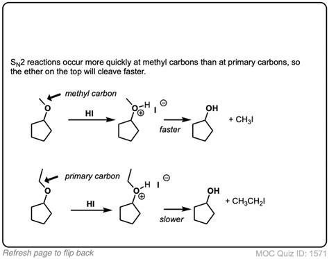 Acidic Cleavage Of Ethers Sn2 Master Organic Chemistry