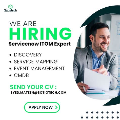 Servicenow Itom Cmdb Discovery Eventmanagement Techjobs Hiring… Sotiotech Servicenow