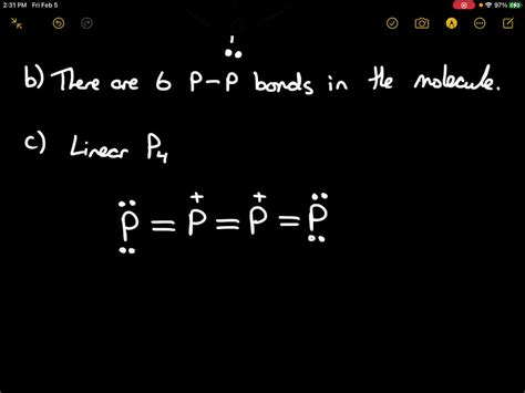 A Common Form Of Elemental Phosphorus Is The Tetrahedral P4 Molecule Where All Four Phosphorus