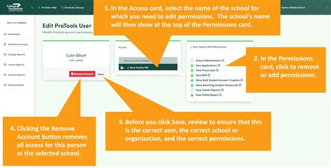 View Accounts CFNC ProTools Help
