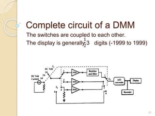 Digital Voltmeter Digital Ammeter And Digital Multimeter PPTX