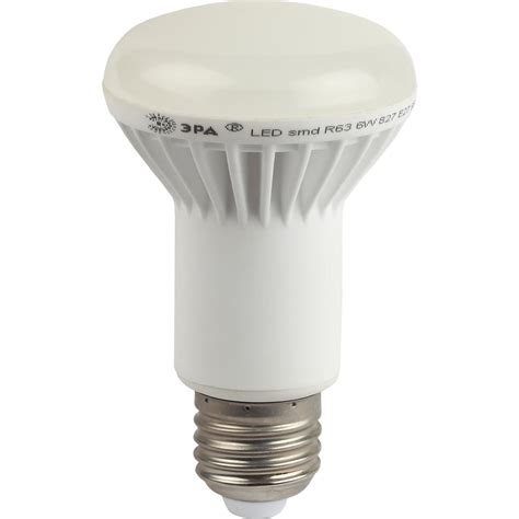 Светодиодная лампа ЭРА LED smd R63-6w-827-E27 C0043884 - выгодная цена ...