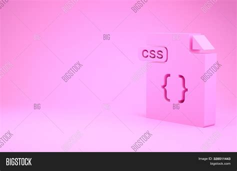 Pink Css File Document Image Photo Free Trial Bigstock