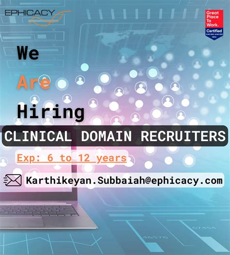 Ephicacy On Linkedin Hiringalert Clinicaldomainrecruiters Hiringalerts Recruiters