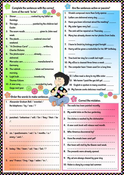 Imperative Sentences Active Passive Voice Exercises Transformation From Active To Passive