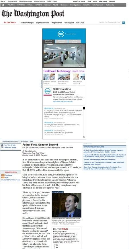 Washington Post Dell Ad Placement R Wtf