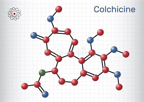 Colchicine Molecule It Is Alkaloid With Anti Gout And Anti