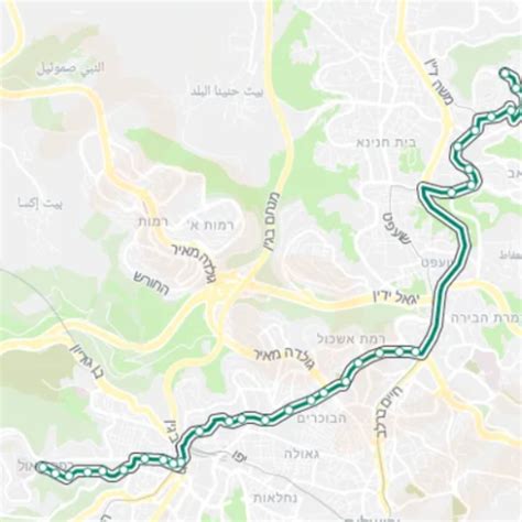 Super Bus Route No 77 In Jerusalem From Jerusalem To Jerusalem Schedule Maps Frequency Bus