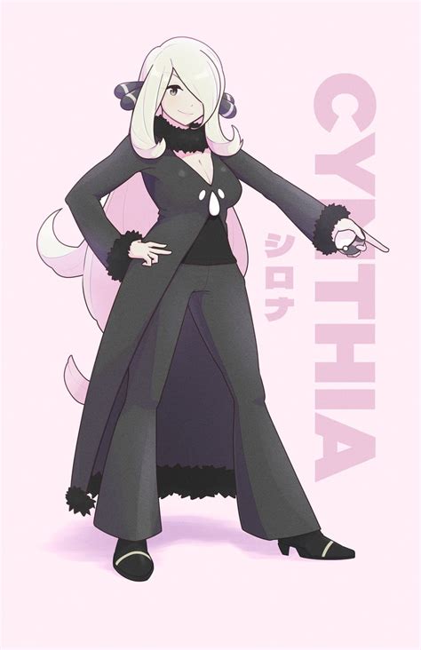 Cynthia Pokemon And More Drawn By Synapseproperty Danbooru
