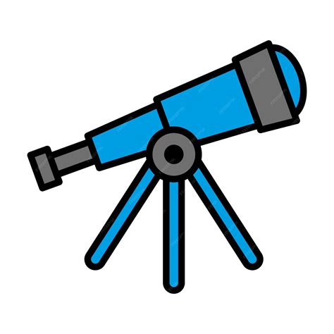 Premium Vector Telescope Icon Vector On Trendy Design